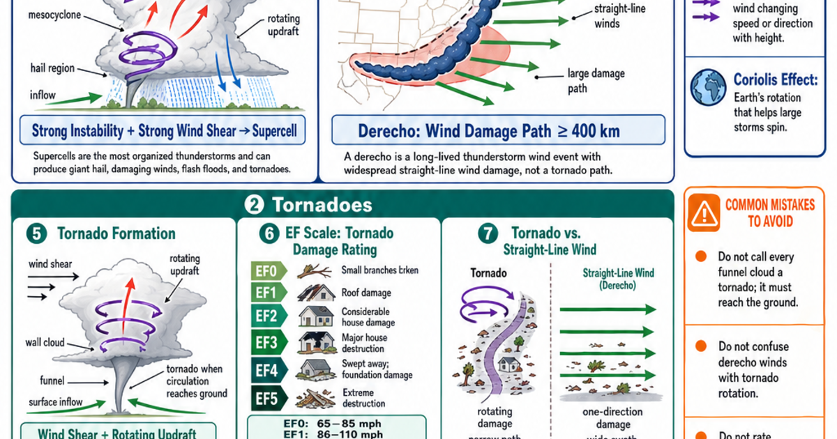 Storm Types & Severe Weather Cheat Sheet | LivePhysics™