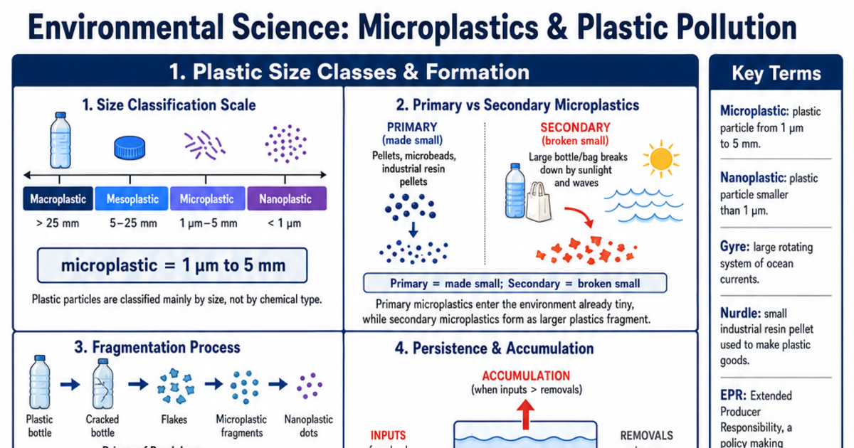 Microplastics & Plastic Pollution Cheat Sheet | LivePhysics™