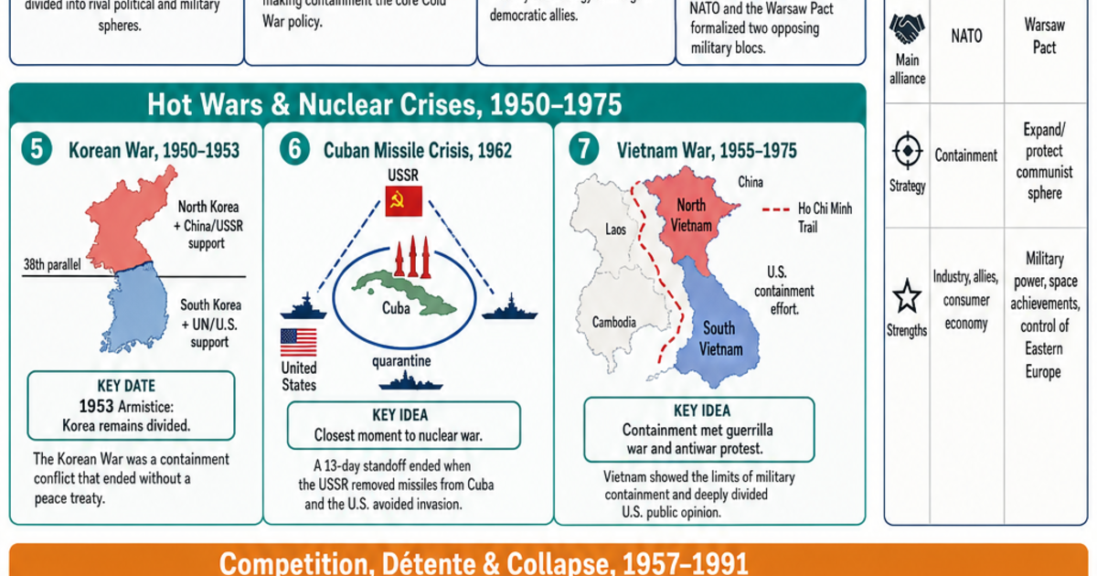 Cold War Era Events Cheat Sheet | LivePhysics™