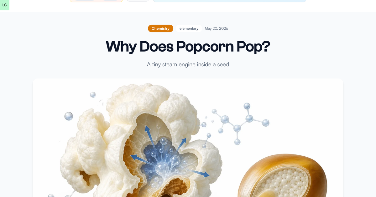 Why Does Popcorn Pop? - LivePhysics