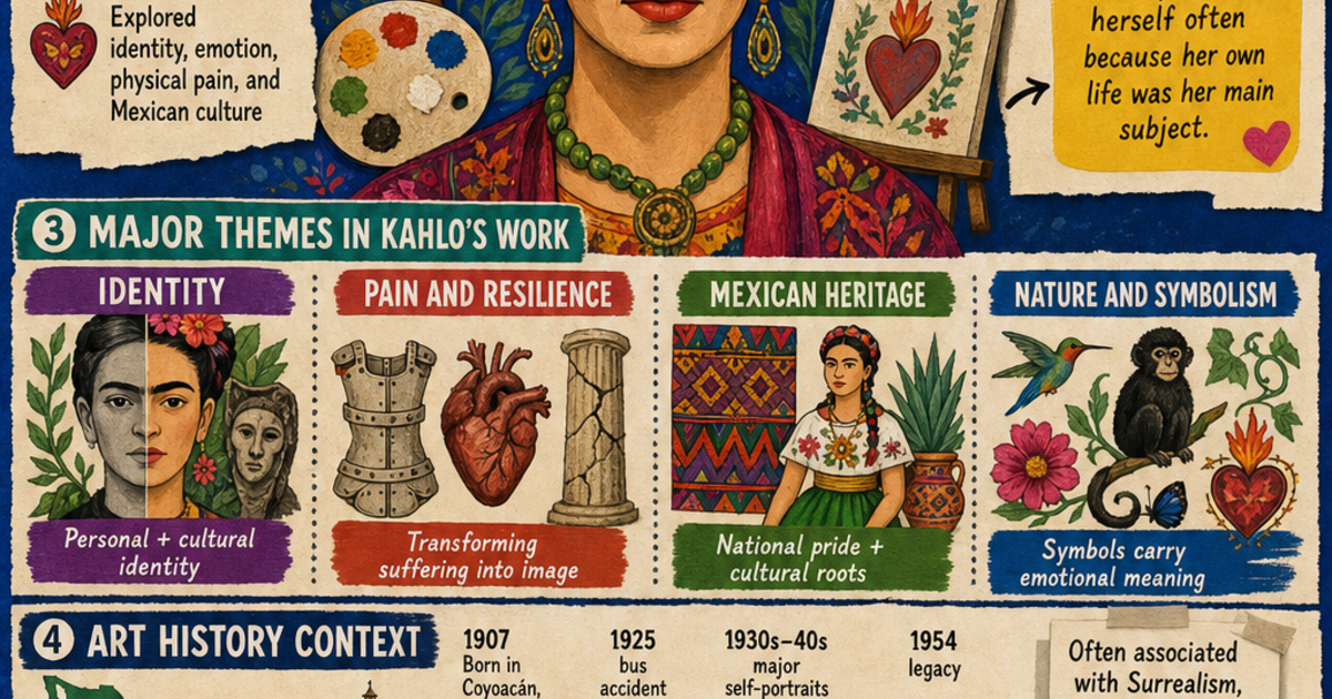 Art History: Frida Kahlo Infographic | LivePhysics™