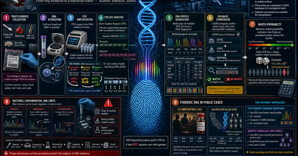 DNA Fingerprinting Infographic | LivePhysics™