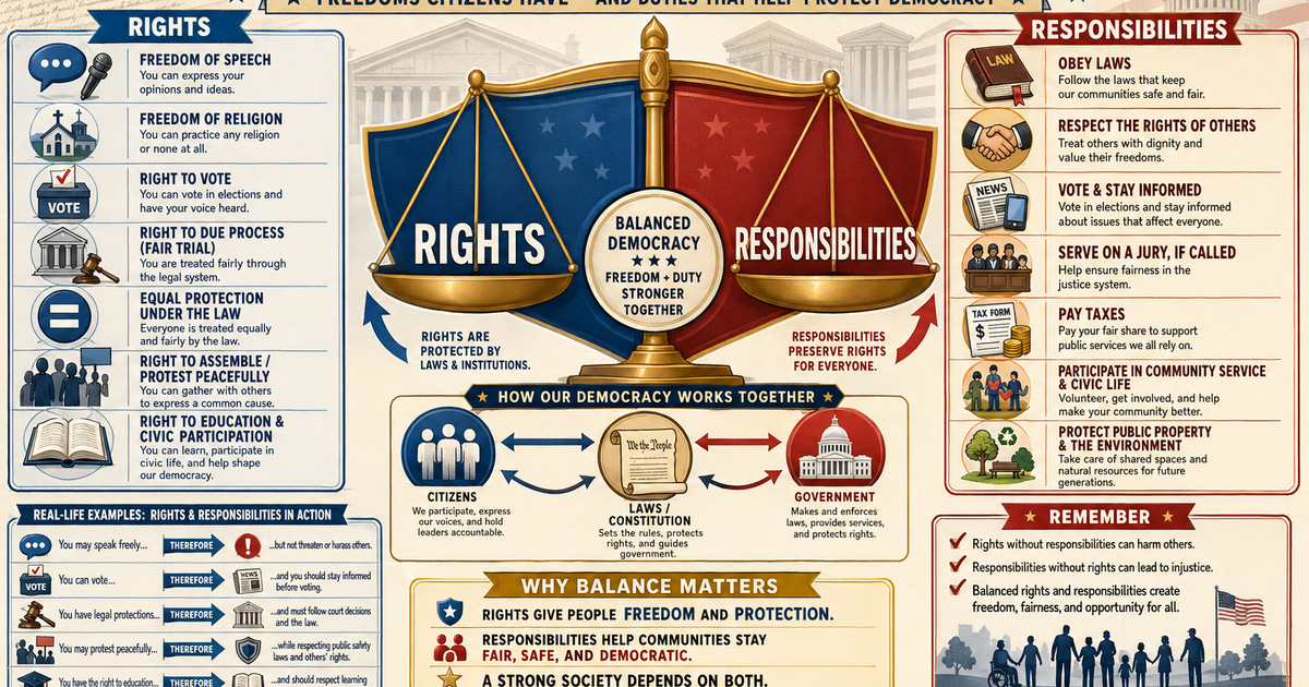 Rights vs Responsibilities Infographic | LivePhysics™