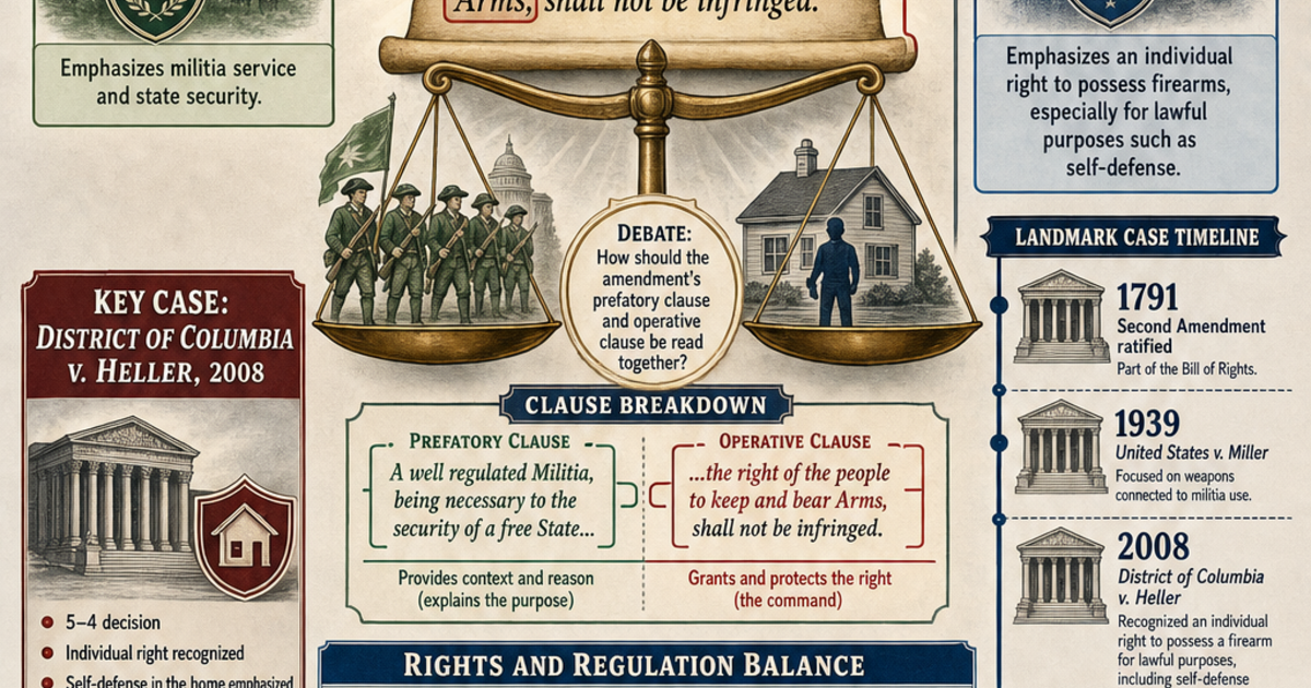 Civics: The Second Amendment Infographic | LivePhysics™