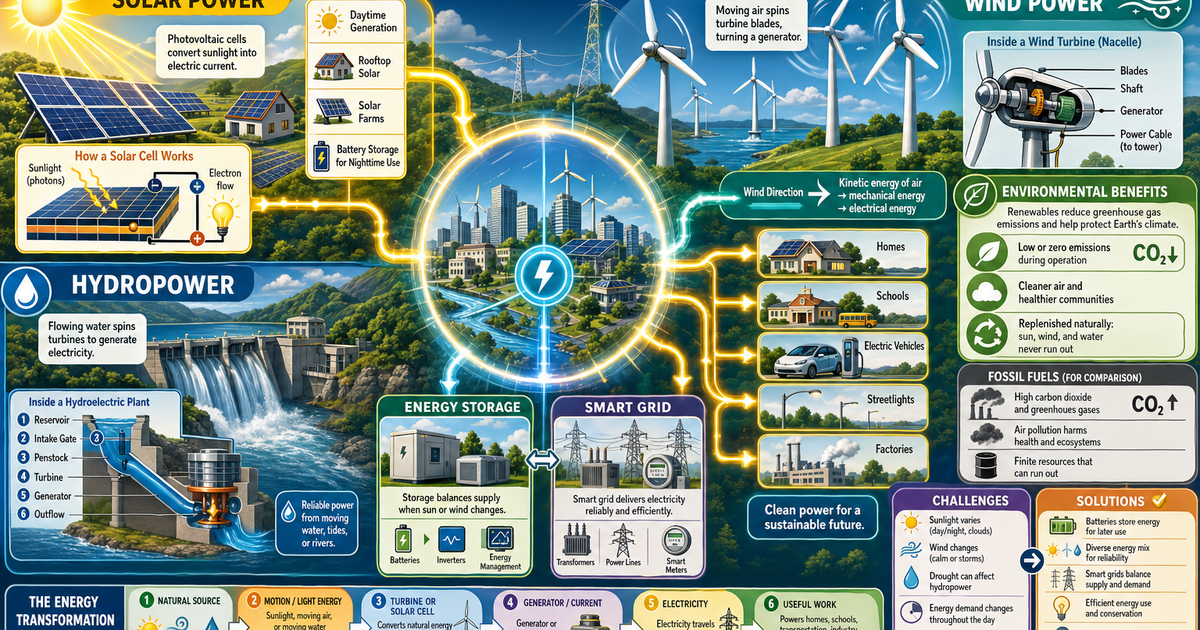 Renewable Energy Infographic | LivePhysics™