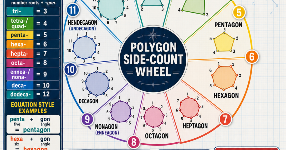 Geometry: Naming Polygons Infographic | LivePhysics™
