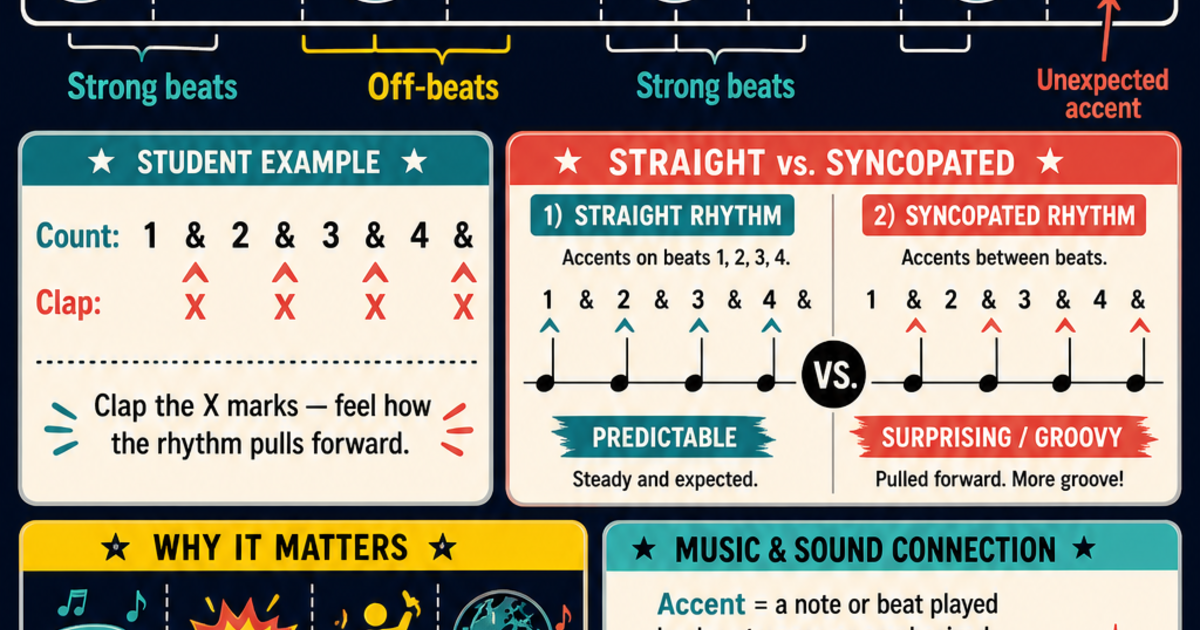 Music & Sound: Syncopation Infographic | LivePhysics™