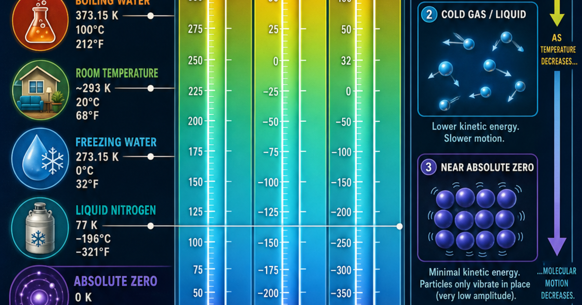 Physics: Absolute Zero and Temperature Scales Infographic | LivePhysics™