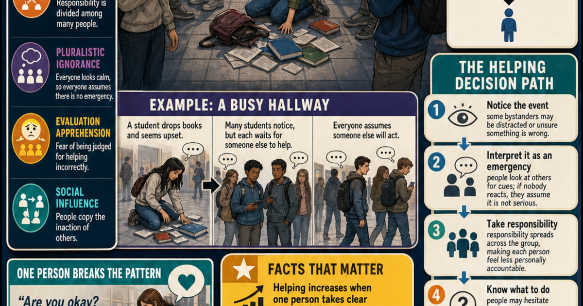 Psychology: The Bystander Effect Infographic | LivePhysics™