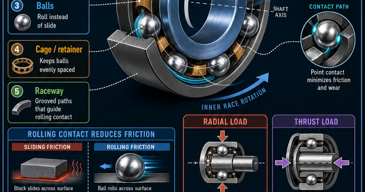 Robotics: Ball Bearing Infographic | LivePhysics™