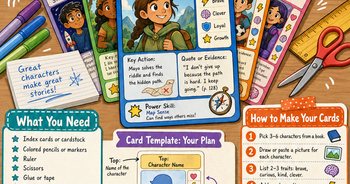 Build a Character Trading Card Set Infographic | LivePhysics™