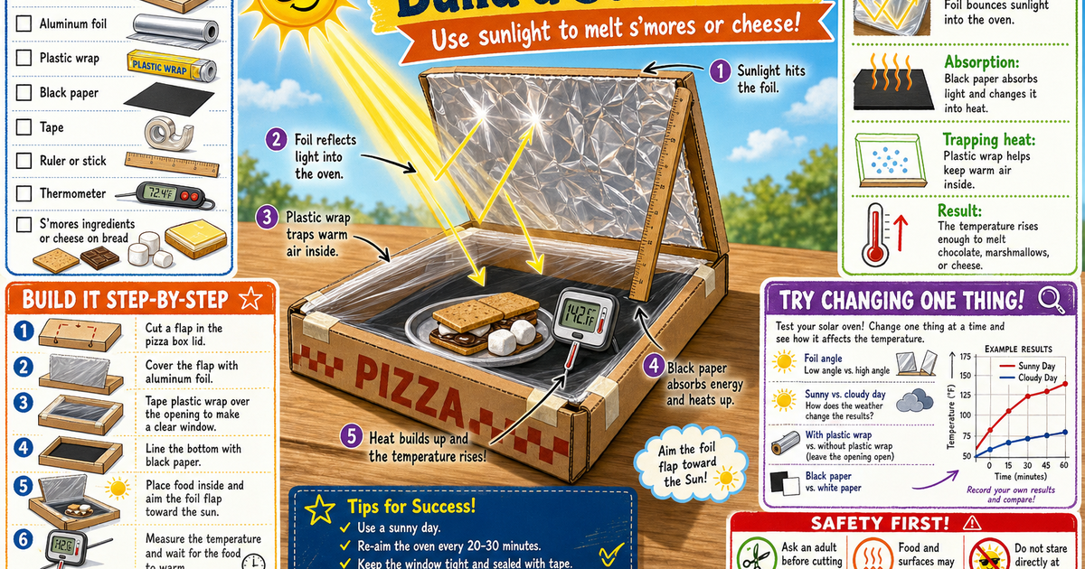 Build a Solar Oven Infographic | LivePhysics™
