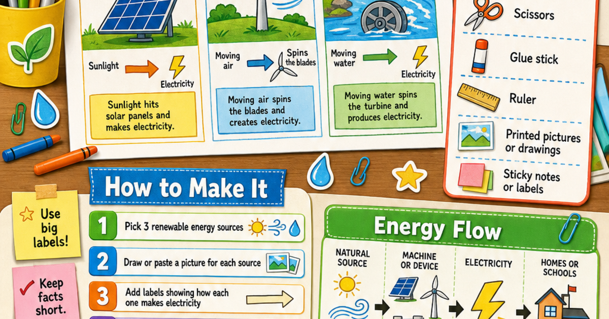 Create a Renewable Energy Poster Infographic | LivePhysics™