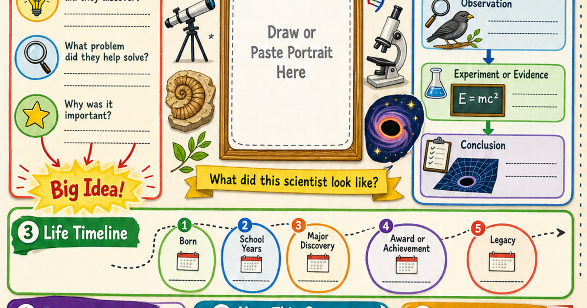 Famous Scientist Research Poster Infographic | LivePhysics™
