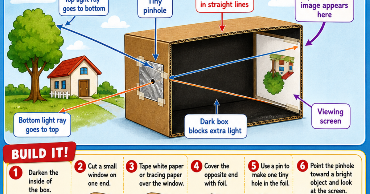 Make a Pinhole Camera Infographic | LivePhysics™