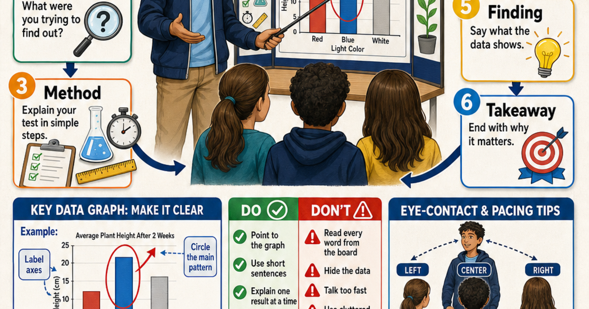 How to Present Science Fair Results Clearly Infographic | LivePhysics™