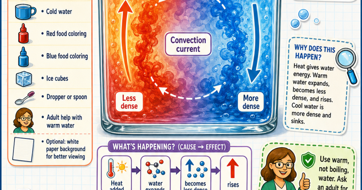 The Convection Currents Experiment Infographic | LivePhysics™