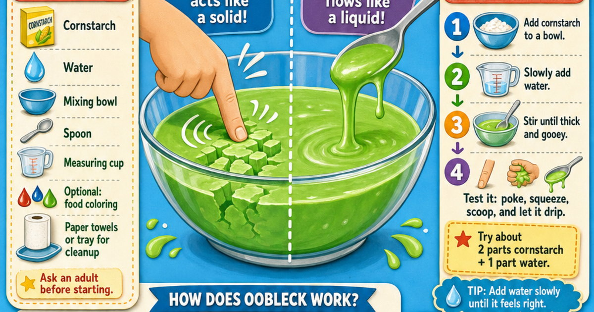 The Oobleck Non-Newtonian Fluid Infographic | LivePhysics™