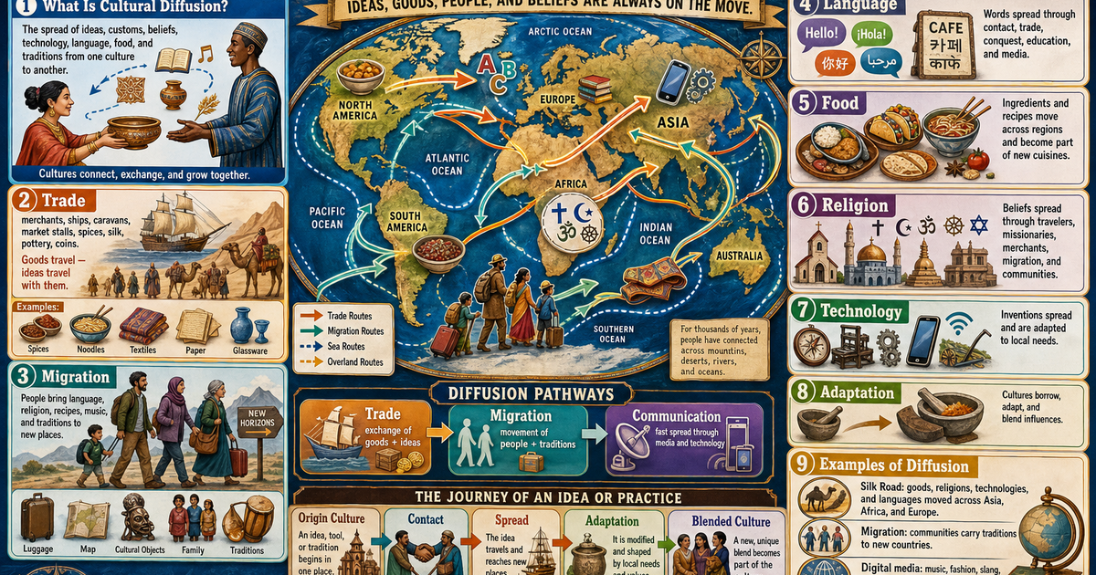 Cultural Diffusion Infographic | LivePhysics™