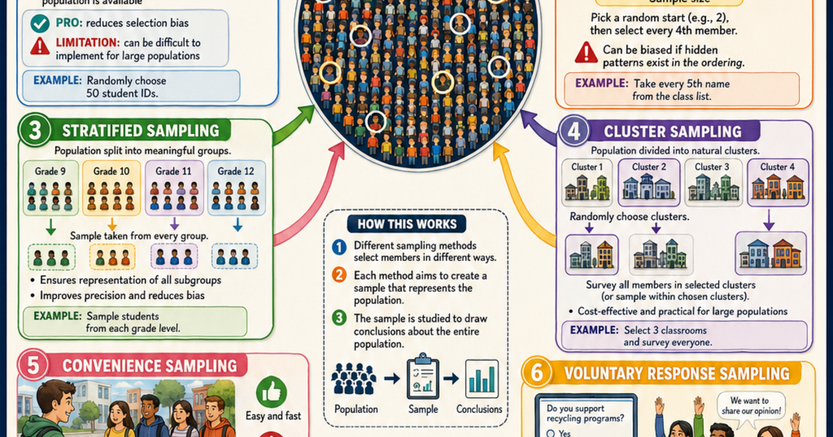 Sampling Methods Infographic | LivePhysics™